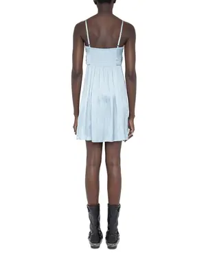 Zadig&Voltaire Rippies Satin Dress - Sky
