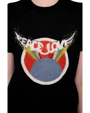 Zadig&Voltaire Idal Cashmere Intarsia Sweater - Black