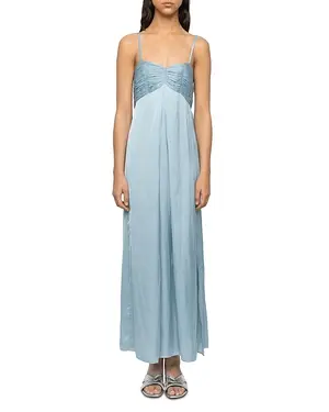Zadig&Voltaire Rippie Satin Dress - Sky