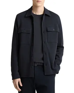 Vince Double Slub Shirt Jacket Coastal