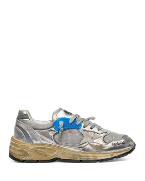 GOLDEN GOOSE Running Dad Net Sneakers - Silver/white