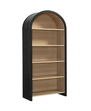 MODWAY Evie Arched Wide Bookcase Display Cabinet