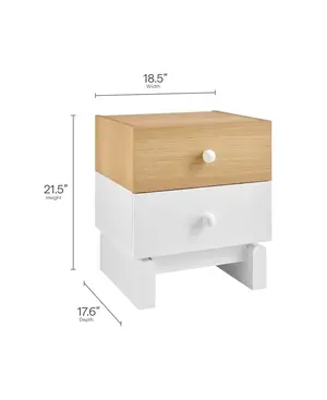 MODWAY Nolia 2-drawer Color Block Nightstand