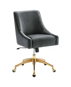 MODWAY Discern Performance Velvet Office Chair Gray