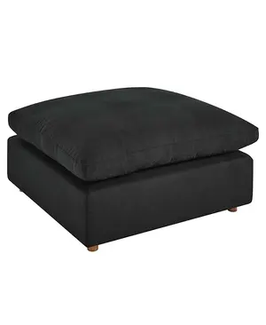 MODWAY Commix Down Filled Overstuffed Ottoman Black