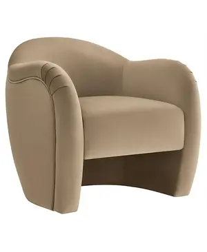 MODWAY Compose Performance Velvet Accent Chair Taupe