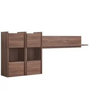 MODWAY Visionary Wall Mounted Shelves - Walnut