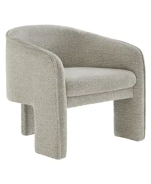 MODWAY Greer Barrel Accent Chair - Parchment