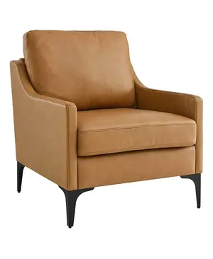 MODWAY Corland Leather Armchair - Tan