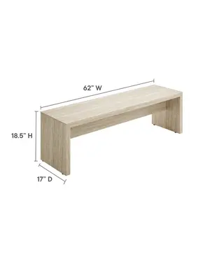 MODWAY Mirella 62 Faux Long Bench