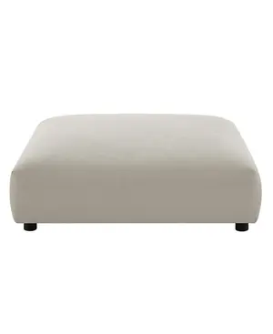MODWAY Solace Modular Upholstered Fabric Ottoman - Linen