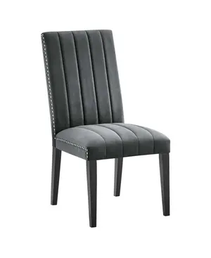 MODWAY Catalyst Performance Velvet Dining Side Chairs, Set Of 2