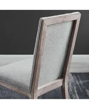 MODWAY Maisonette French Vintage Tufted Fabric Fabric Dining Side Chair