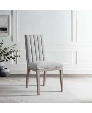 MODWAY Maisonette French Vintage Tufted Fabric Fabric Dining Side Chair