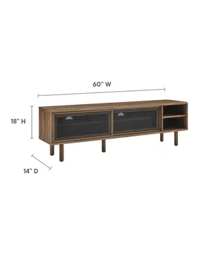 MODWAY Kurtis 60 Tv Stand - Walnut