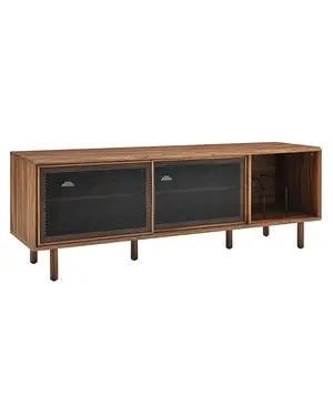 MODWAY Kurtis 67 Tv And Vinyl Record Stand - Walnut