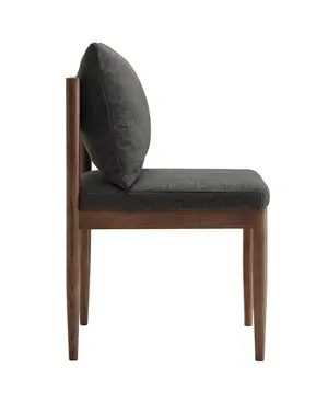 MODWAY Remington Wood Dining Side Chair - Charcoal