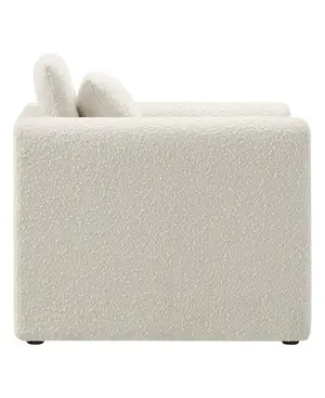MODWAY Waverly Boucle Upholstered Armchair