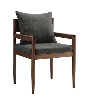 MODWAY Remington Wood Dining Armchair - Charcoal