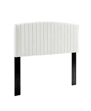 MODWAY Rebecca Performance Velvet Headboard White