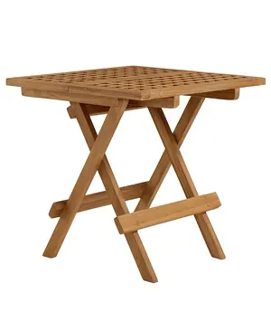 MODWAY Vienna Outdoor Patio Teak Wood Side Table - Natural