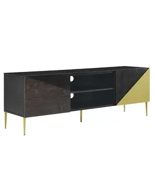 MODWAY Alchemist 72" Tv Stand - Black Gold