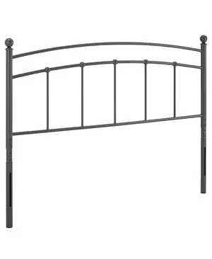 MODWAY Abigail Metal Headboard Gray