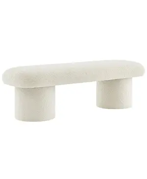MODWAY Orla Upholstered Bench - Cream