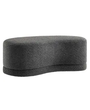 MODWAY Nimbus 48" Upholstered Ottoman Bench - Cast Slate
