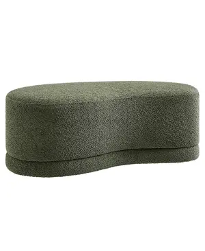 MODWAY Nimbus 48" Upholstered Ottoman Bench - Sage