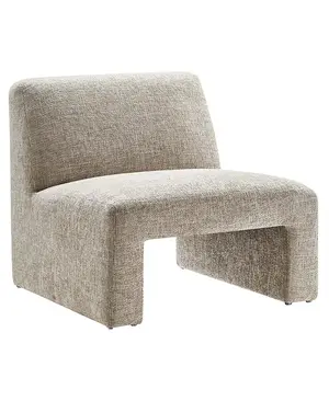 MODWAY Amita Chenille Upholstered Accent Chair - Khaki