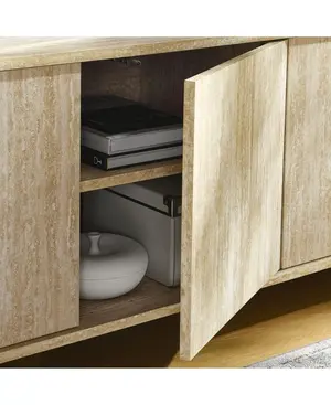MODWAY Overture 63" Oval Faux Tv Stand