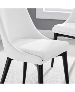 MODWAY Viscount Fabric Dining Side Chair, Set Of 2 - White
