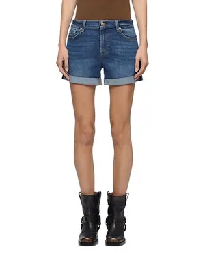 7 For All Mankind Button Detailed Shorts For Women