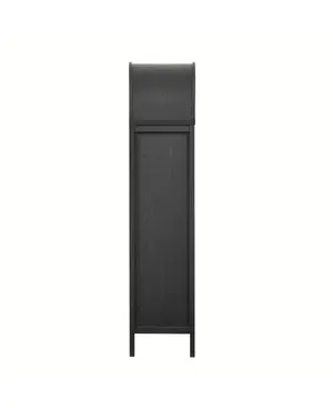 MODWAY Vaughn 71 Arched Storage Display Cabinet - Black