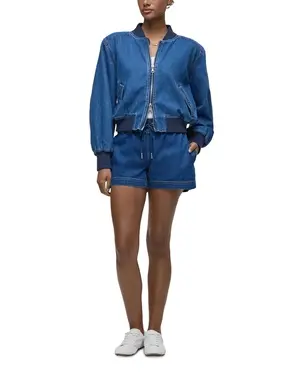 Hudson Jeans Mid Rise Drawstring Shorts