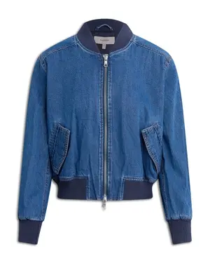 Hudson Jeans Denim Bomber Jacket