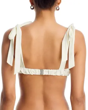 Simkhai Sofie Embroidered Bikini Top