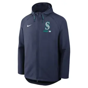 Nike Seattle Mariners Authentic Collection Therma-fit Mlb Full-zip Hooded Jacket - Blue