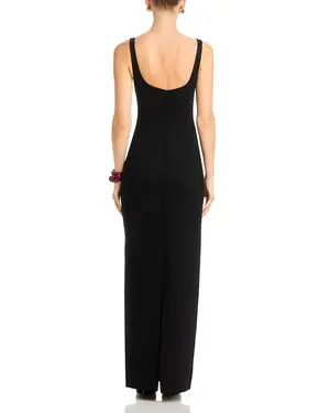 Simkhai Cabot Sculpted Scuba Maxi Dress