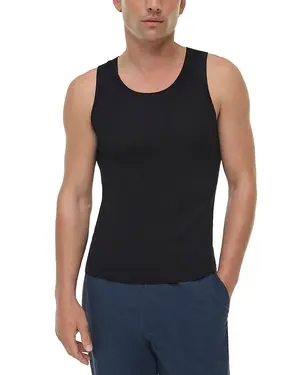 Simkhai Elikai Ribbed Tank Top - Black