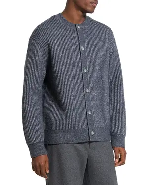 Theory Wool Cotton Button Sweater