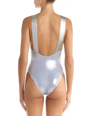 Versace Laminated One Piece Swimsuit