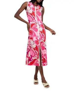 Trina Turk Magnifique Printed Midi Dress