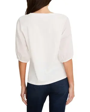 NIC+ZOE Contrast Sleeve Tee