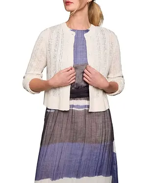 NIC+ZOE Pointelle Stitch Cardigan