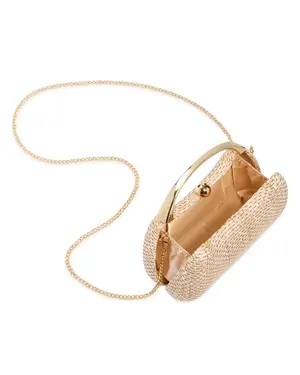 Aqua Straw Style Minaudiere