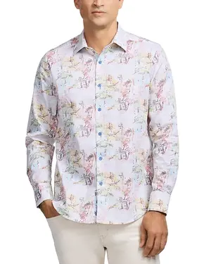Robert Graham Payson Floral Long Sleeve Woven Shirt - Multi