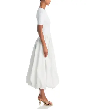 Moon River Bubble Skirt Midi Dress
