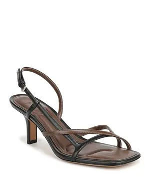 Vince Lilian Slingback Sandals - Black/cedar Brown